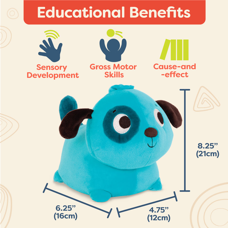 Wobble 'n' Go – Dog | Interactive Plush Toy | B. toys – B.toys Australia
